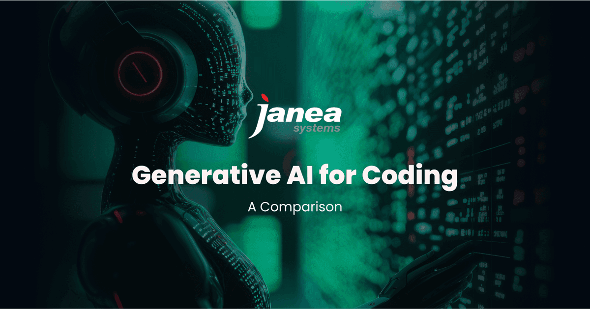 Generative AI For Coding - A Comparison - Janea Systems